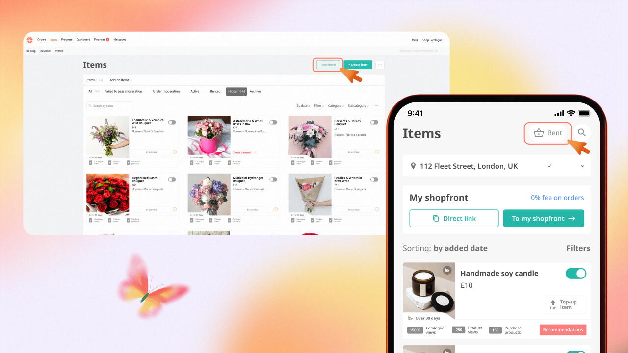 How to Rent Products on Flowwow: Full Tutorial