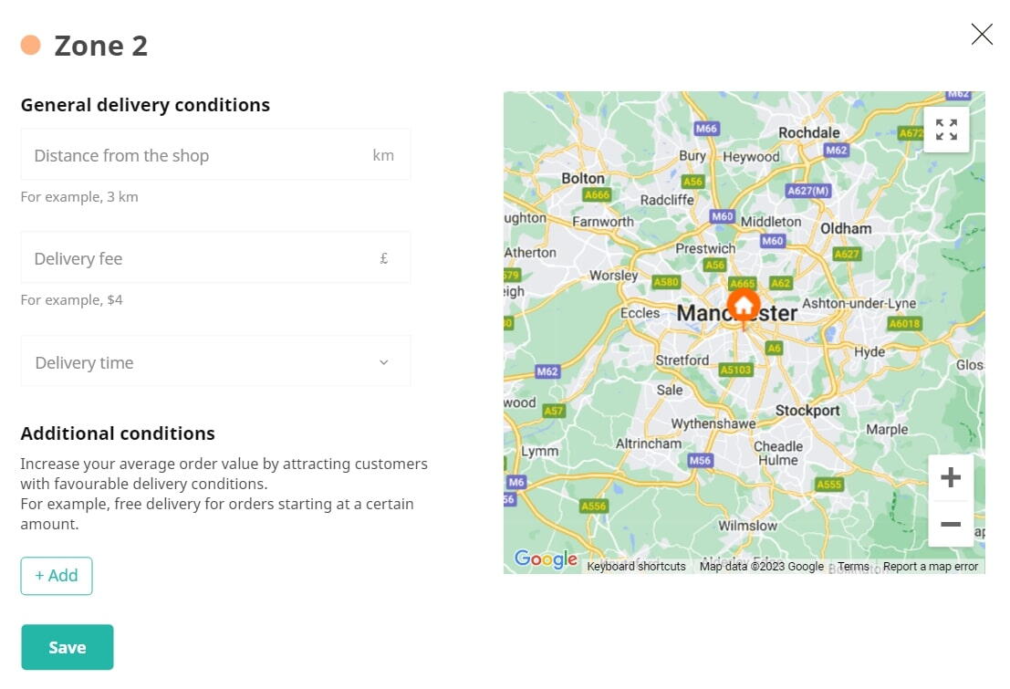 Delivery Zones - as a way to increase conversion | articles from the ...