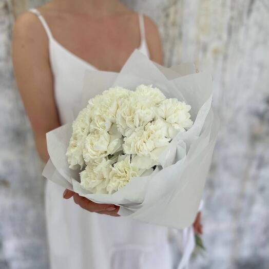 Букет белых диантусов (mono 026), Цветы и подарки в Санкт-Петербурге ...
